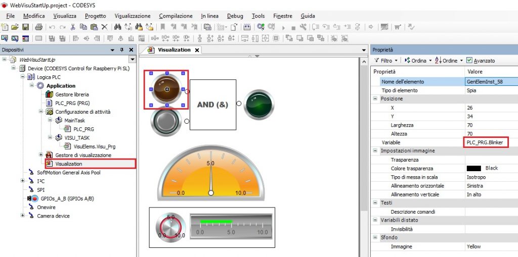 WebVisu visualizzazione da browser di pagine in HTML5 – Support Elsist